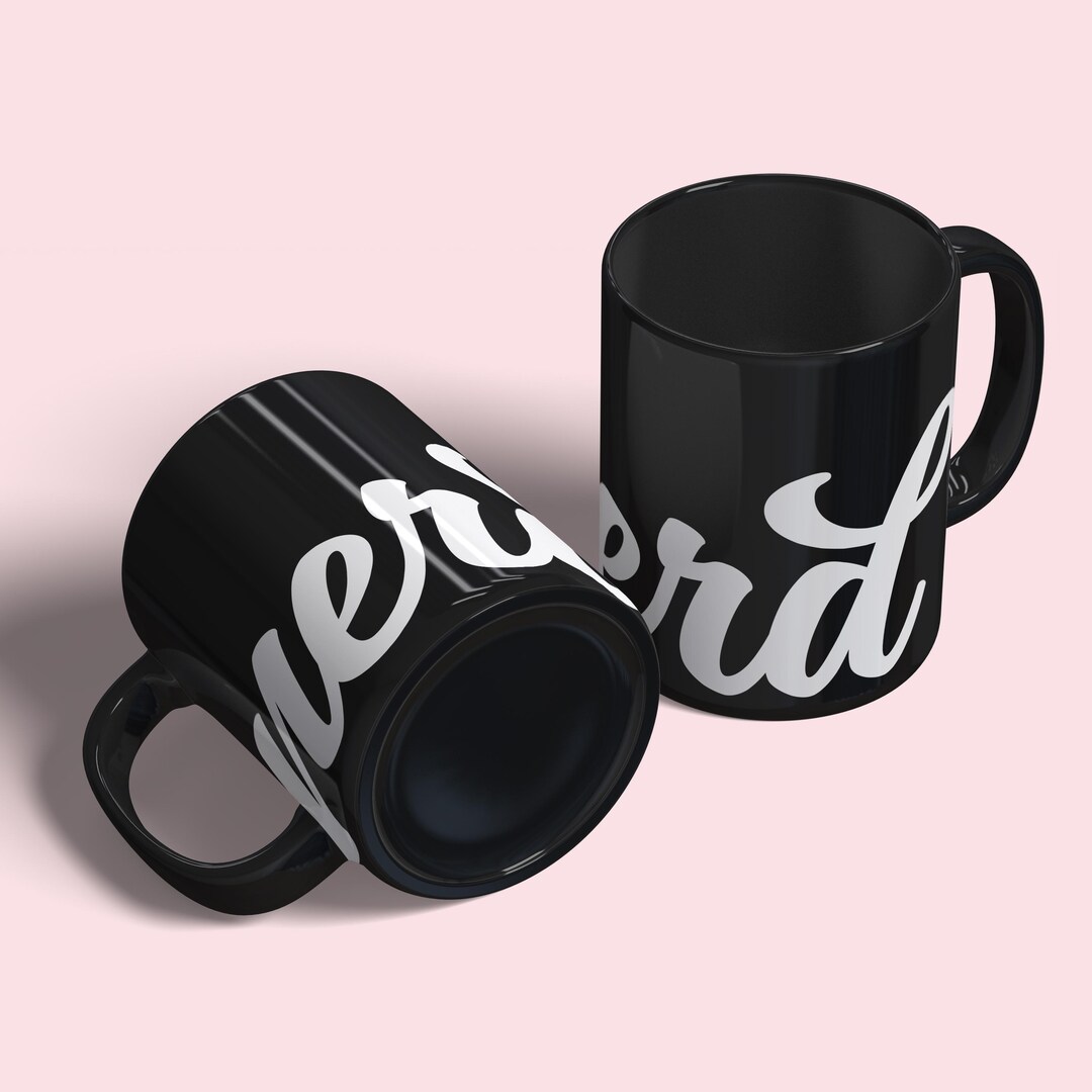 Nerd Black Mug for Science Lovers - Sleek Gift for Coders, Readers ...