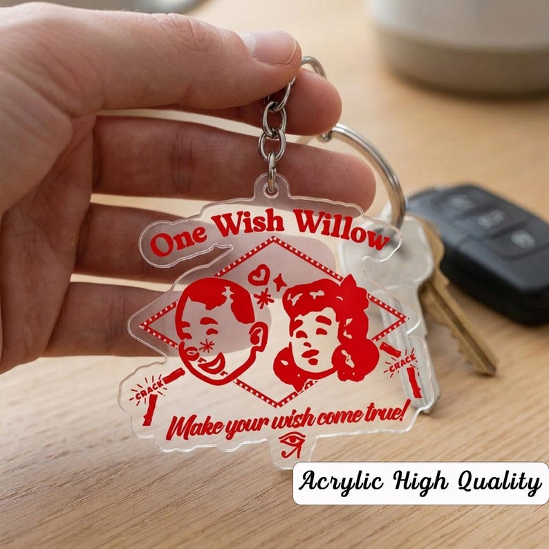 One Wish Willow Acrylic Keychain, Horror Movie Bag Charm - Etsy