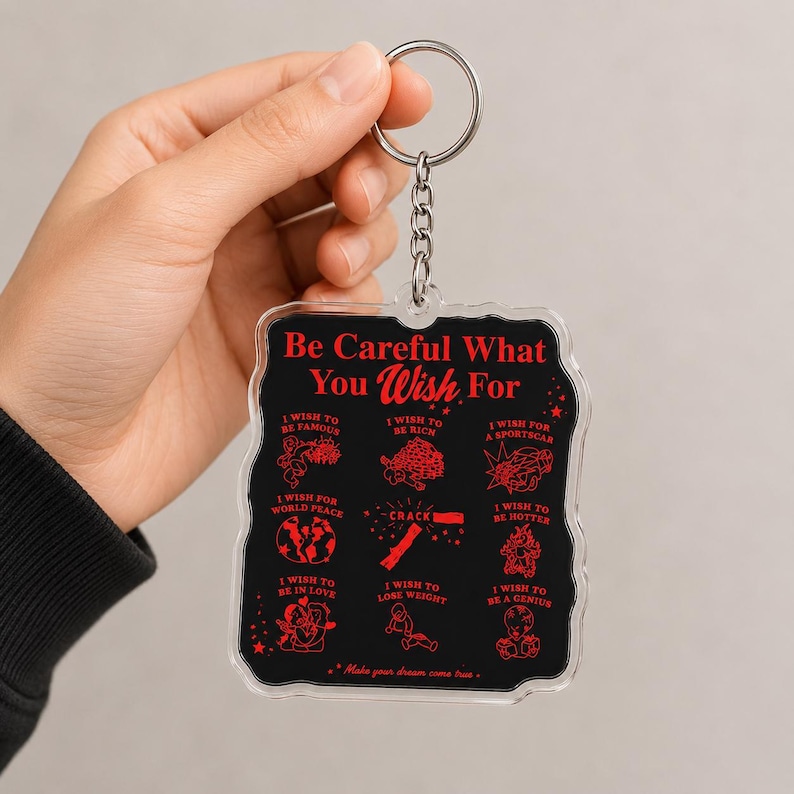 Obsession 2026 Keychains,one Wish Willow Keychain,be Careful What You ...