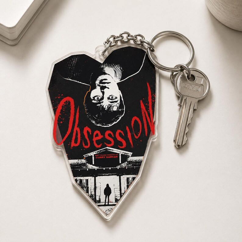 Obsession Acrylic Keychains, Horror Movie Inspired Bag Charm, Thriller ...