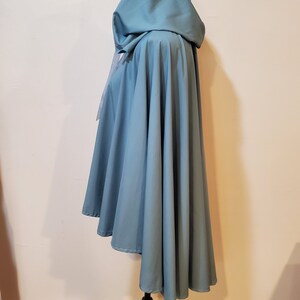 Teal Crepe High-low Circle Cloak - Etsy
