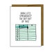 Let's Spreadsheet This! | Single Card | Friendship Card | Funny Card ...