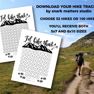 Hike Challenge Tracker - PDF Printable Download- 'i'd Hike That ...