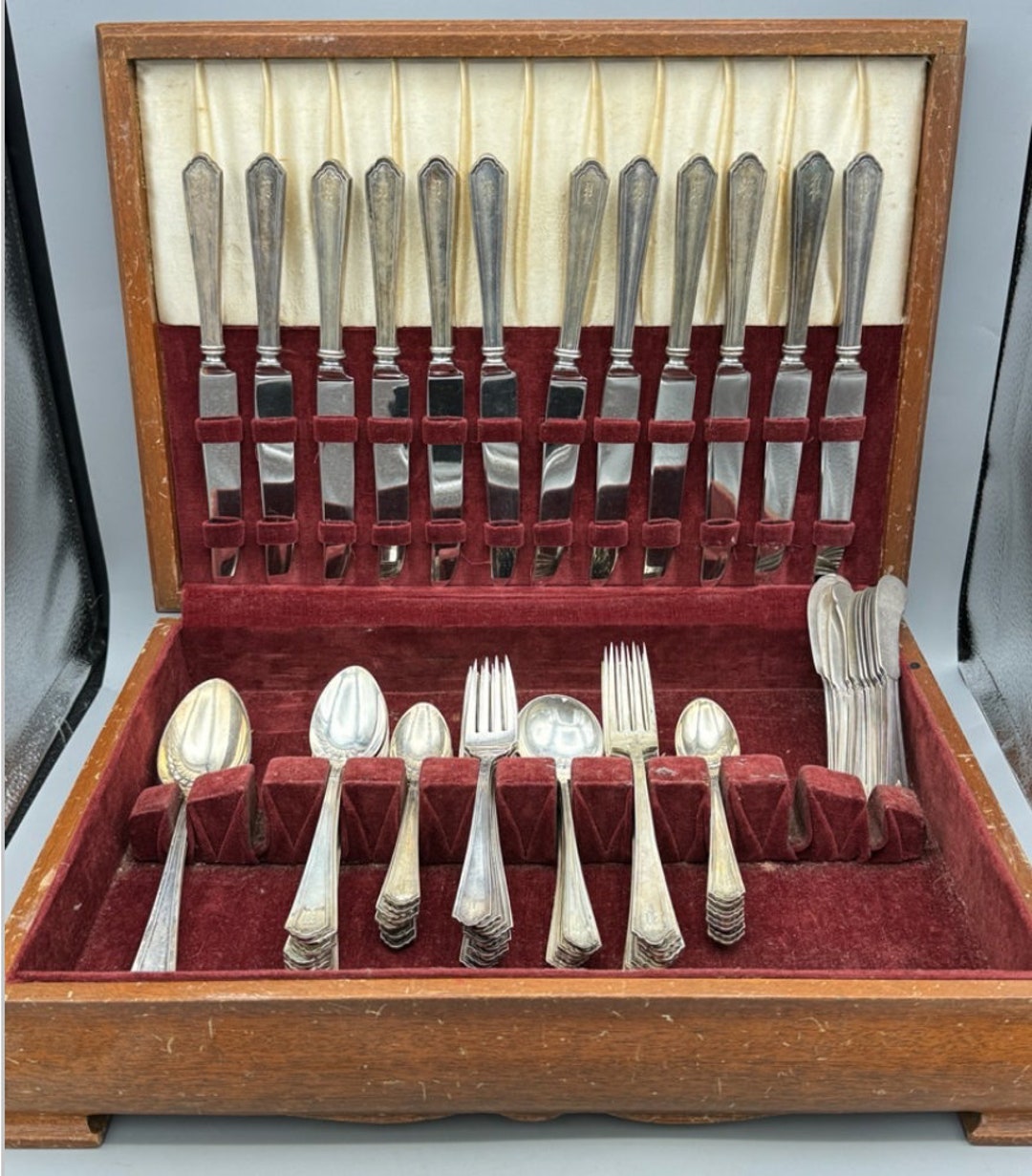 Rare 1850’s A. Stowell & Co. Sterling Silver Cutlery Set 89 Pieces - Etsy
