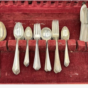 Rare 1850s A. Stowell & Co. Sterling Silver Cutlery Set 89 Pieces - Etsy