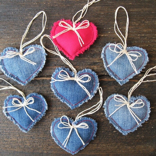 Denim Heart - Etsy