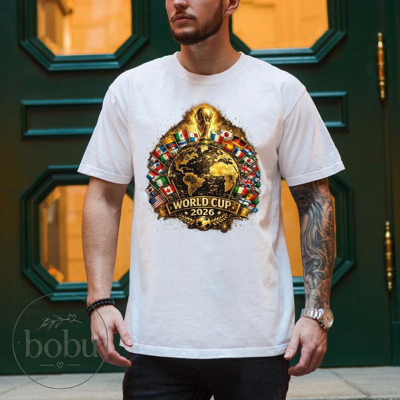 2026 World Cup Shirt, Vintage Soccer Football Flags Tee, Retro Graphic ...