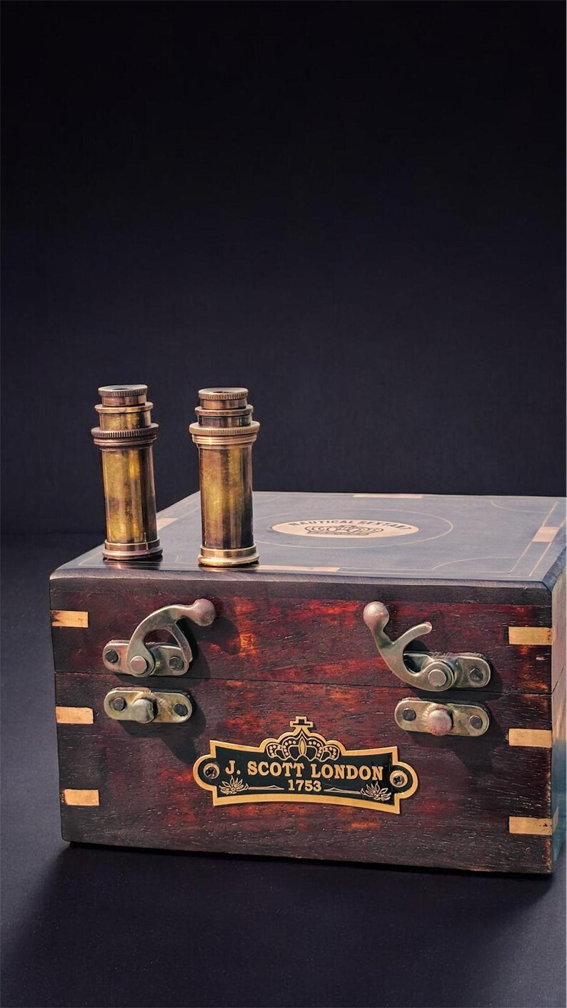 Antique Brass Sextant - Navigational Tool for Astronomy and Marine ...