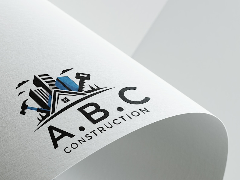 Construction Logo Bundle | Editable Branding Kit for Builders, Real ...