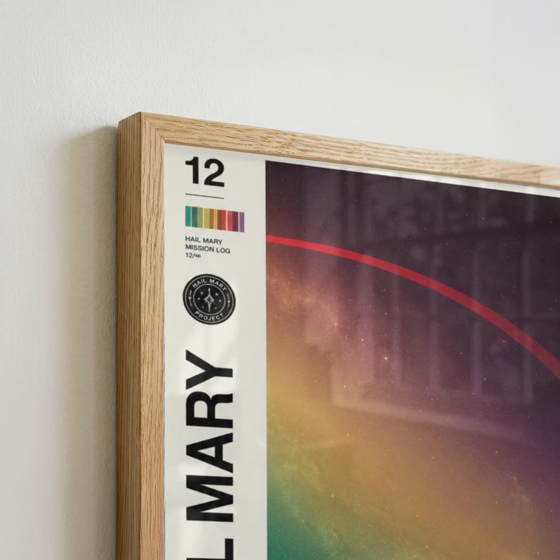 Project Hail Mary Poster | Minimalist Sci-fi Wall Art | Cinematic Space ...