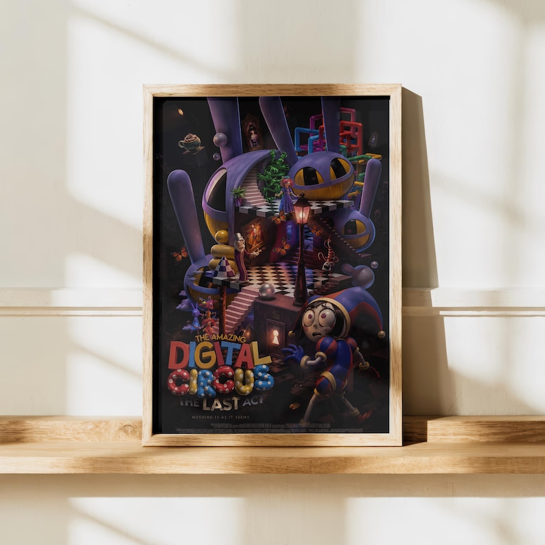 The Amazing Digital Circus Poster | Dark Fantasy Wall Art | Pomni ...