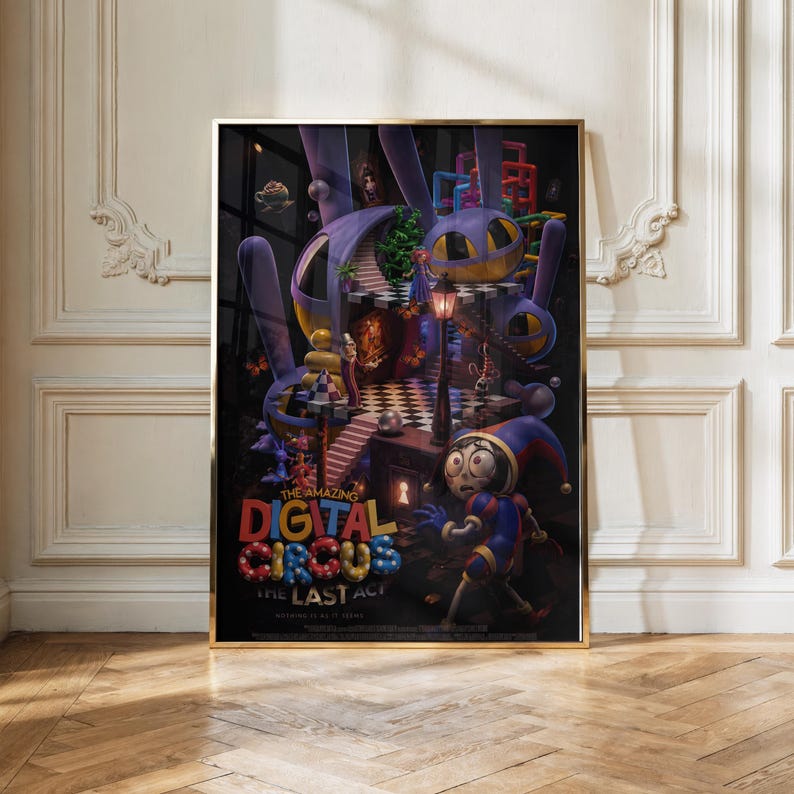 The Amazing Digital Circus Poster | Dark Fantasy Wall Art | Pomni ...