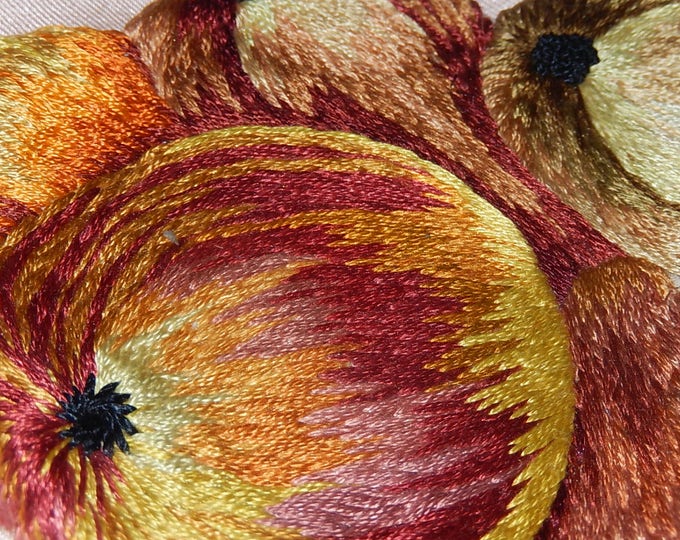 Unique Embroidered Fruits Applique Panel Unique Piece Sewing Pillow ...