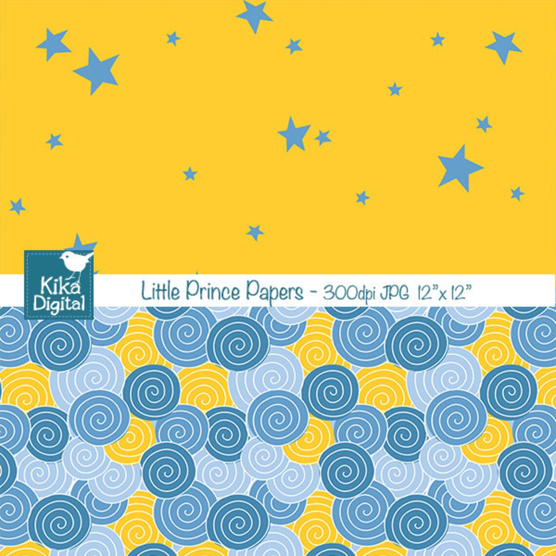 My Prince Digital Papers Scrapbooking Card Design - Etsy