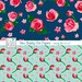 New Shabby Chic Digital Papers, Navy Shabby Chic Scrapbook Papers Card ...