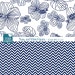 Navy Digital Papers Navy and White Scrapbook Papers Card - Etsy
