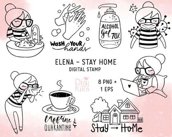 Stay Home Clipart