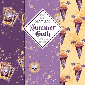 Summer Goth Seamless Papers, Gothic Tileable Pattern, Scrapbook ...