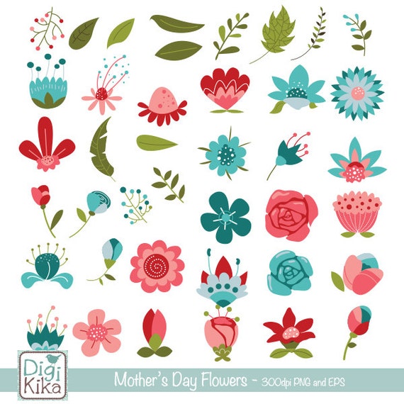 Mothers Day Flowers Clip Art