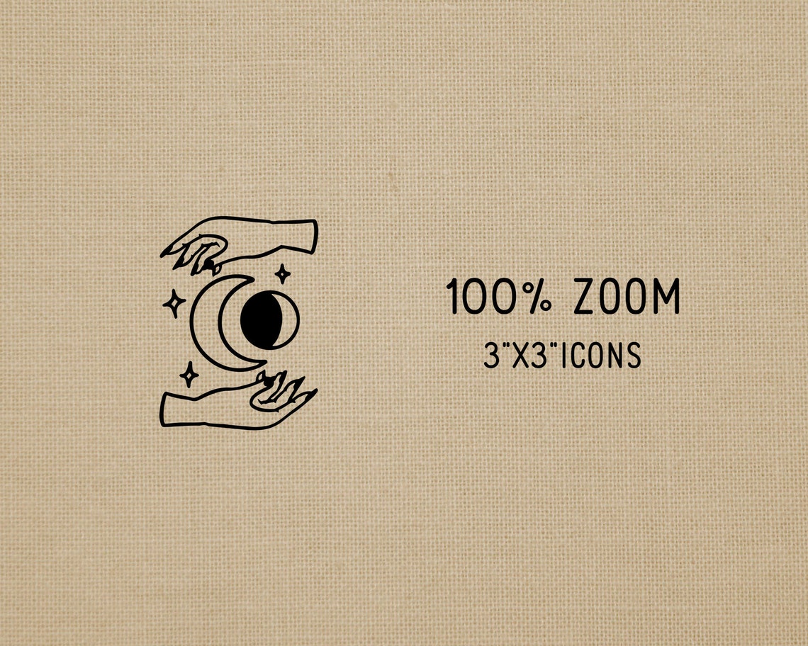 100 Witchy Stamp Icons Bundle Wicca Icons Clipart Mystic - Etsy