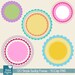 120 Simple Scallop Digital Frames Mix and Match Card - Etsy