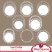 Lace Circle Frames Digital Clipart / Scrapbooking Card Design ...