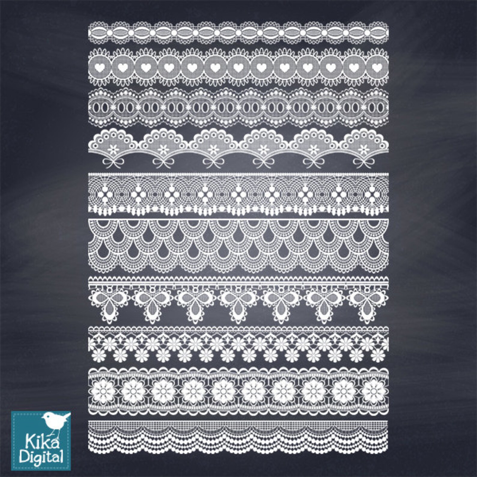 Lace Borders Clipart White Lace Borders Wedding Lace - Etsy Australia