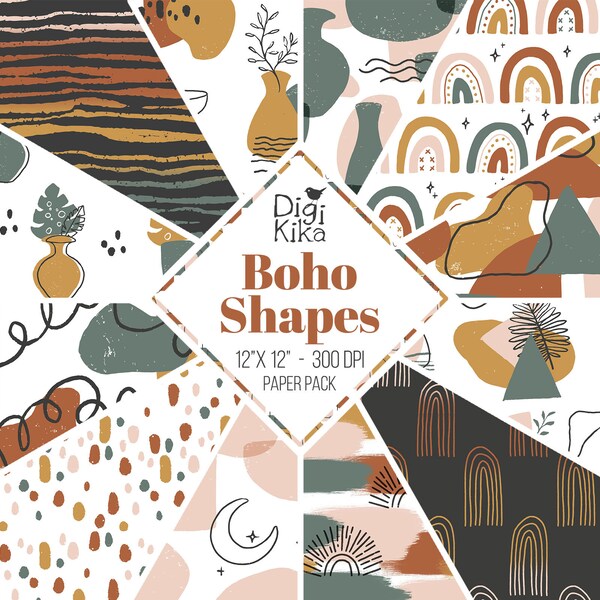 Boho Shapes - Etsy