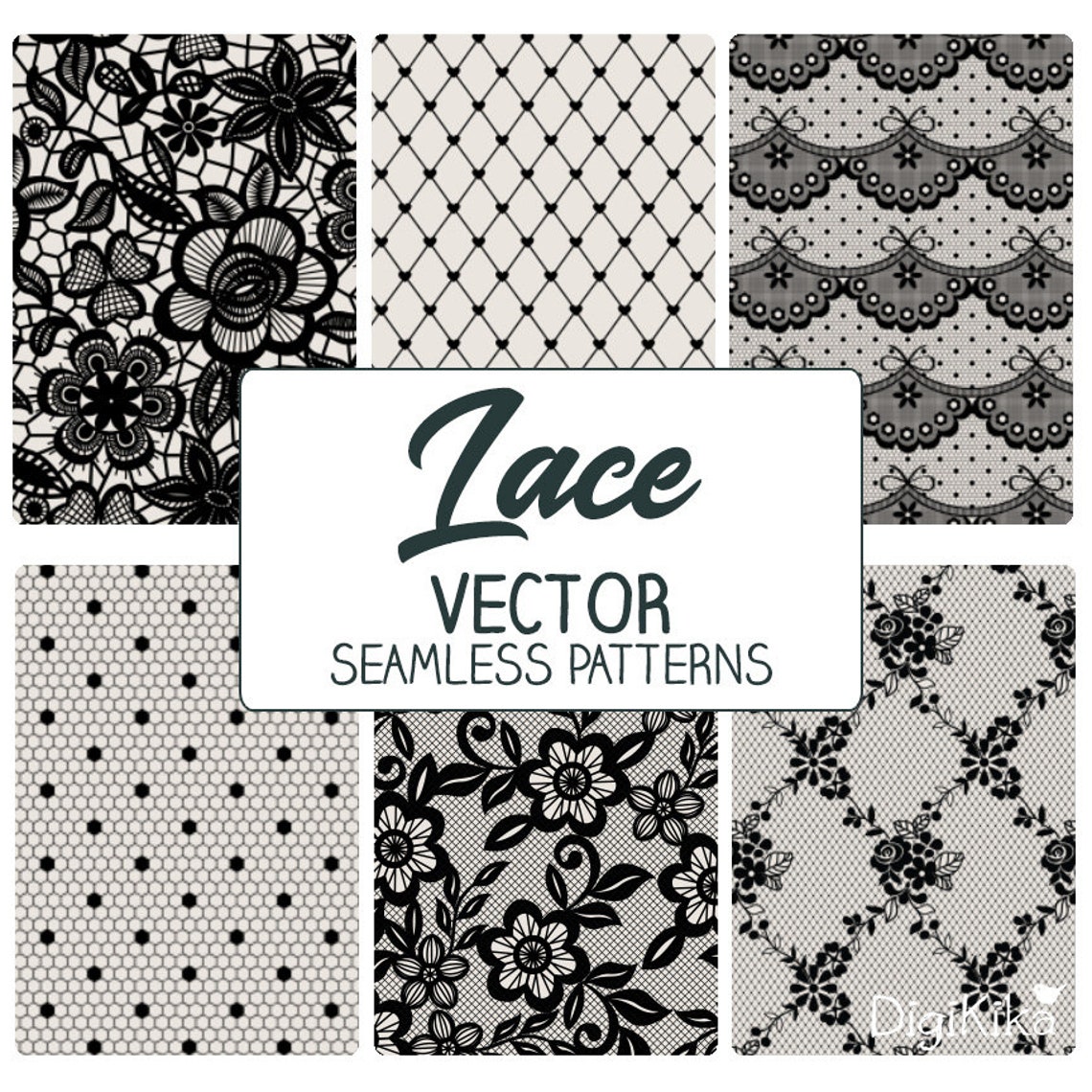 Wedding Lace Seamless Pattern Lace Tillable Paper Fabric | Etsy