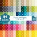 Polka Dot Digital Papers Rainbow Scrapbook Papers Huge Paper Pack ...