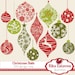 Christmas Digital Clipart and Paper Bundle Scrapbook , Card Design ...