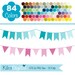 Bunting Flags, Colorful Bunting Banners, Rainbow Banners Clip Art, Huge ...