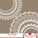 Lace Circle Frames Digital Clipart / Scrapbooking Card Design ...