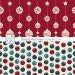 Navy and Red Christmas Digital Papers Christmas - Etsy