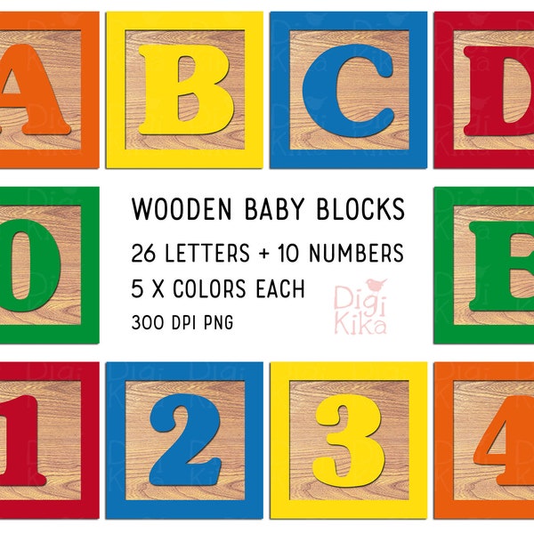 Wooden Letter Blocks - Etsy