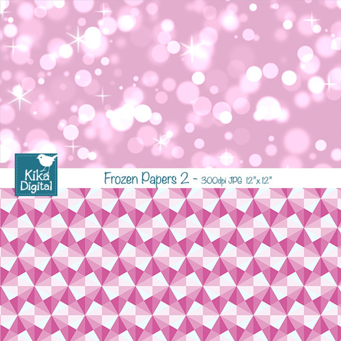Frozen Digital Papers II Frozen Papers Winter Scrapbook - Etsy