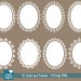 Oval Lace Frames Digital Clipart, Digital Wedding Frames, Scrapbooking ...