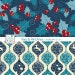 Navy and Red Christmas Digital Papers Christmas - Etsy