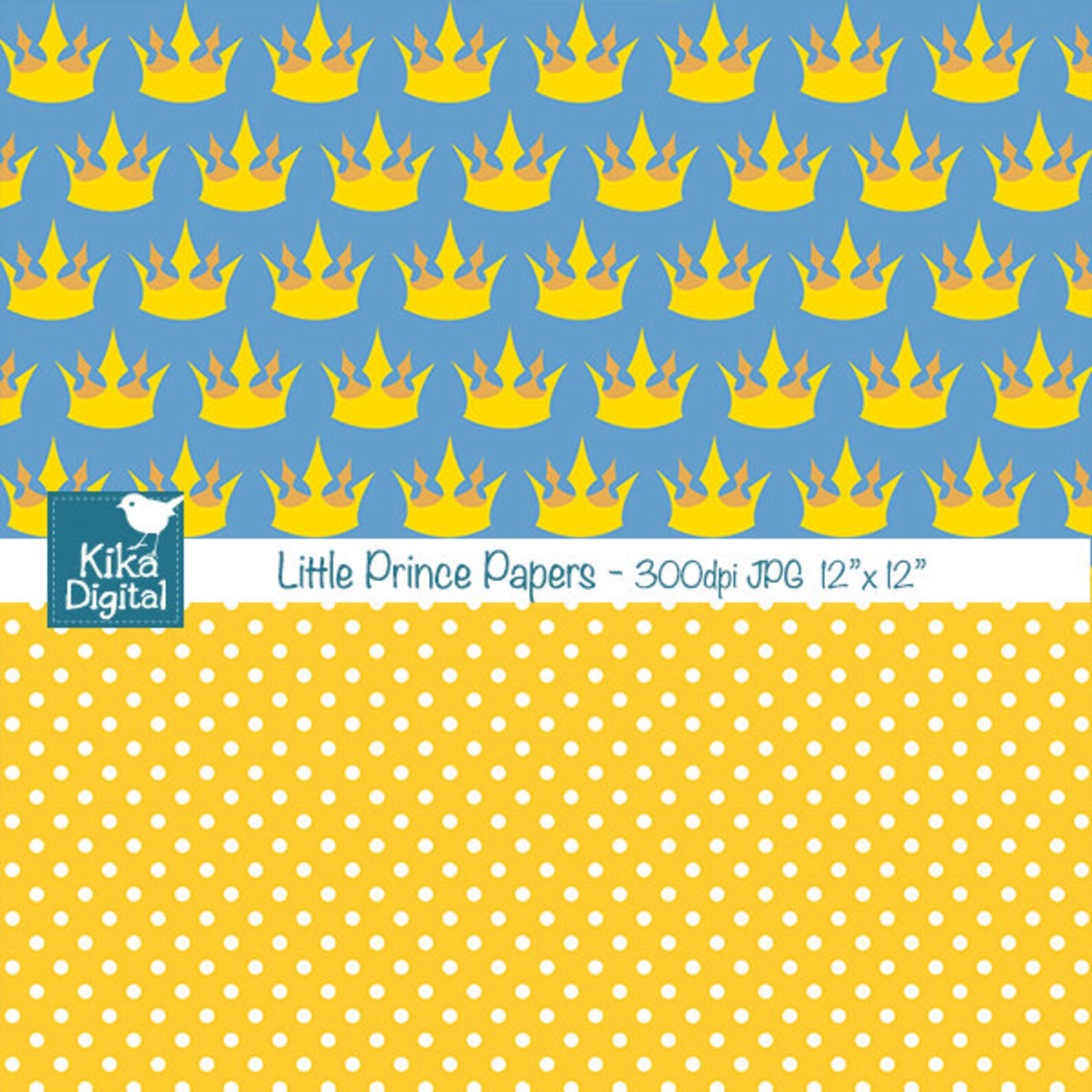 My Prince Digital Papers Scrapbooking Card Design - Etsy