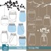 120 Simple Scallop Digital Frames Mix and Match Card - Etsy