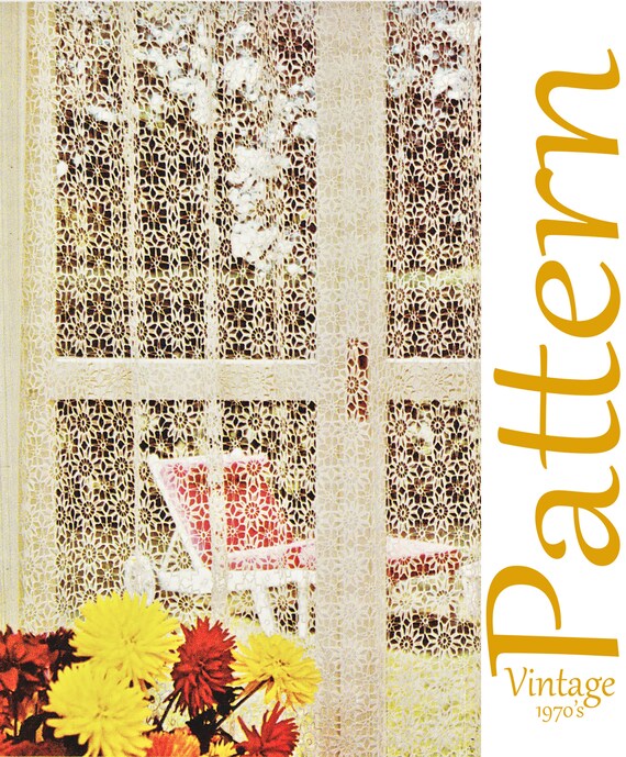 Lacey Curtains Lace pattern Motif lace pattern drapery | Etsy