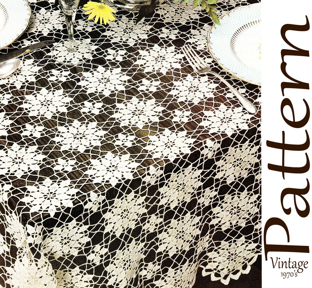 Queen Anne's Lace, Vintage Lace Pattern, Tablecloth Motif Pattern ...