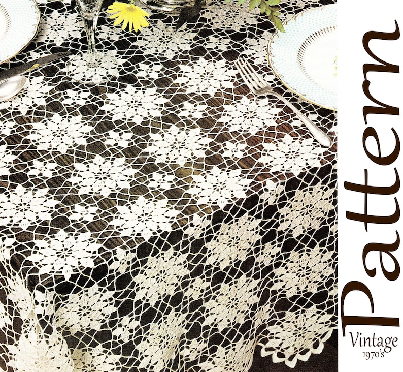Queen Anne's Lace, Vintage Lace Pattern, Tablecloth Motif Pattern ...