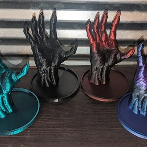 Scary Devil Demon LEFT Hand Reptile Tank Decoration Snake Climbing Tree ...