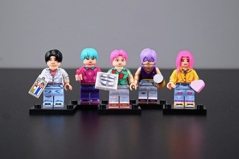 K-pop Demon Idols Minifigure Set | Jinwoo, Baby, Romance, Abby, Mystery ...