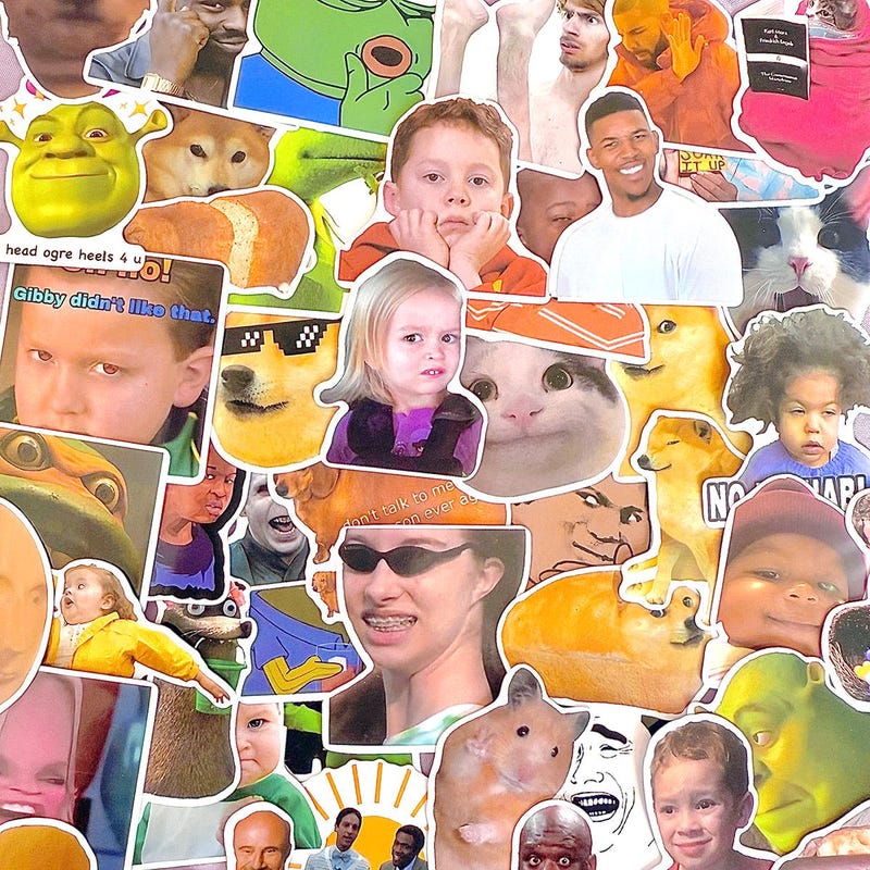 Meme Sticker Shrek - Etsy
