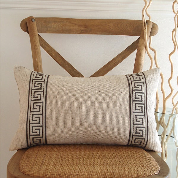 Greek Key Pillow - Etsy