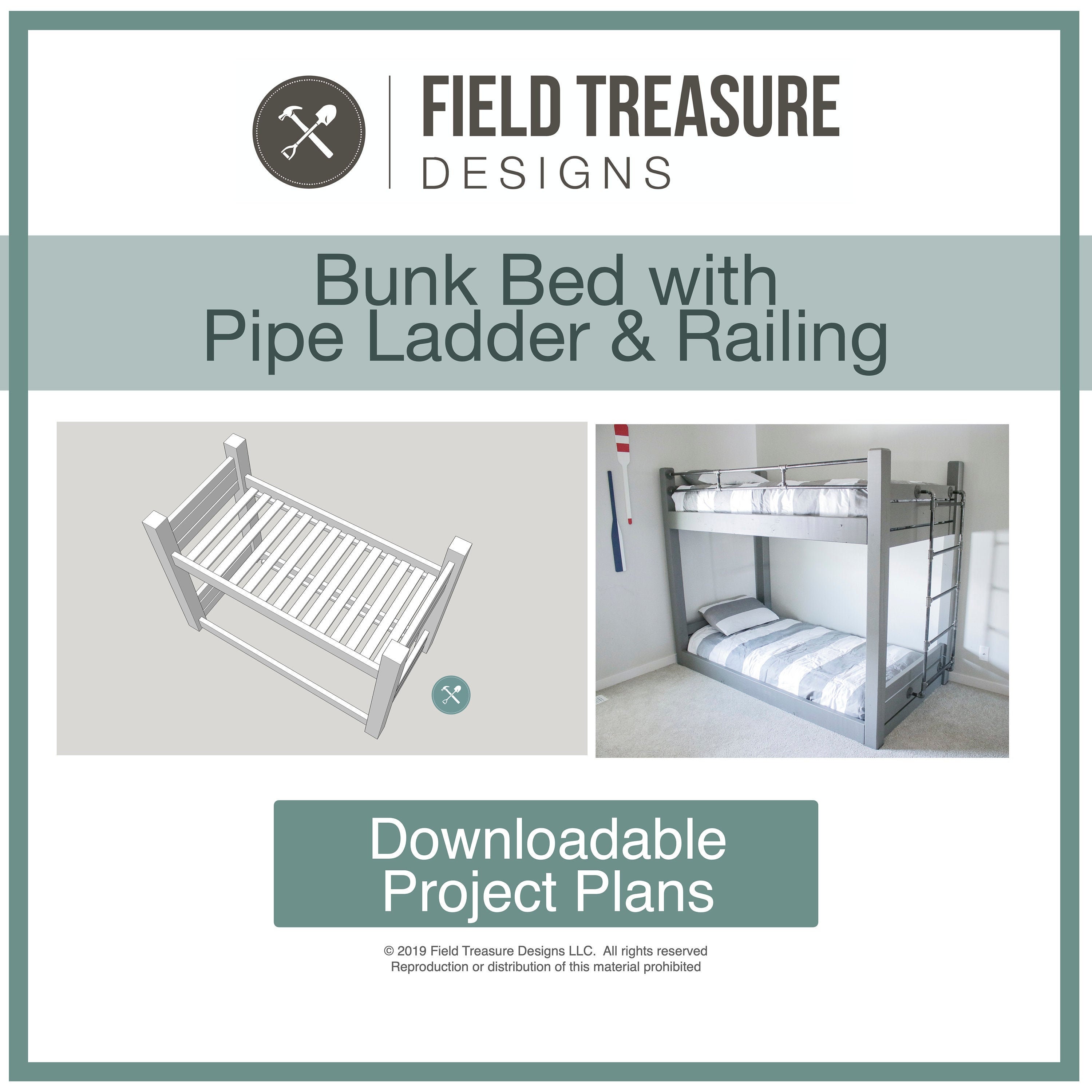 Industrial Bunk Bed Downloadable Project Plans - Etsy