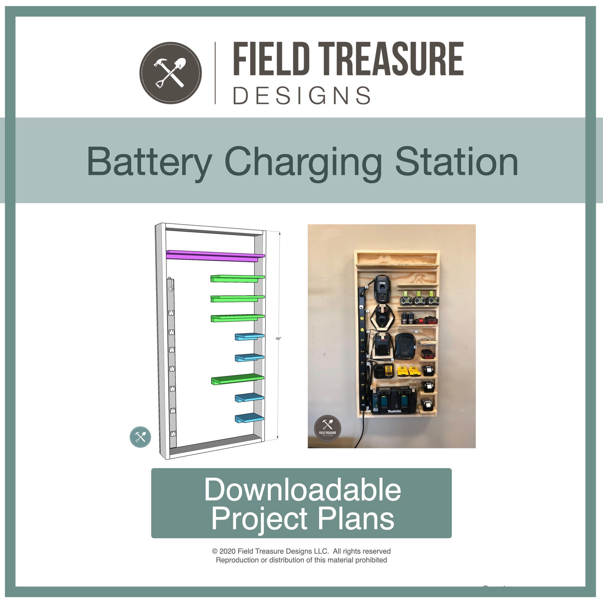 Battery Charging Station - Downloadable Project Plans - Etsy