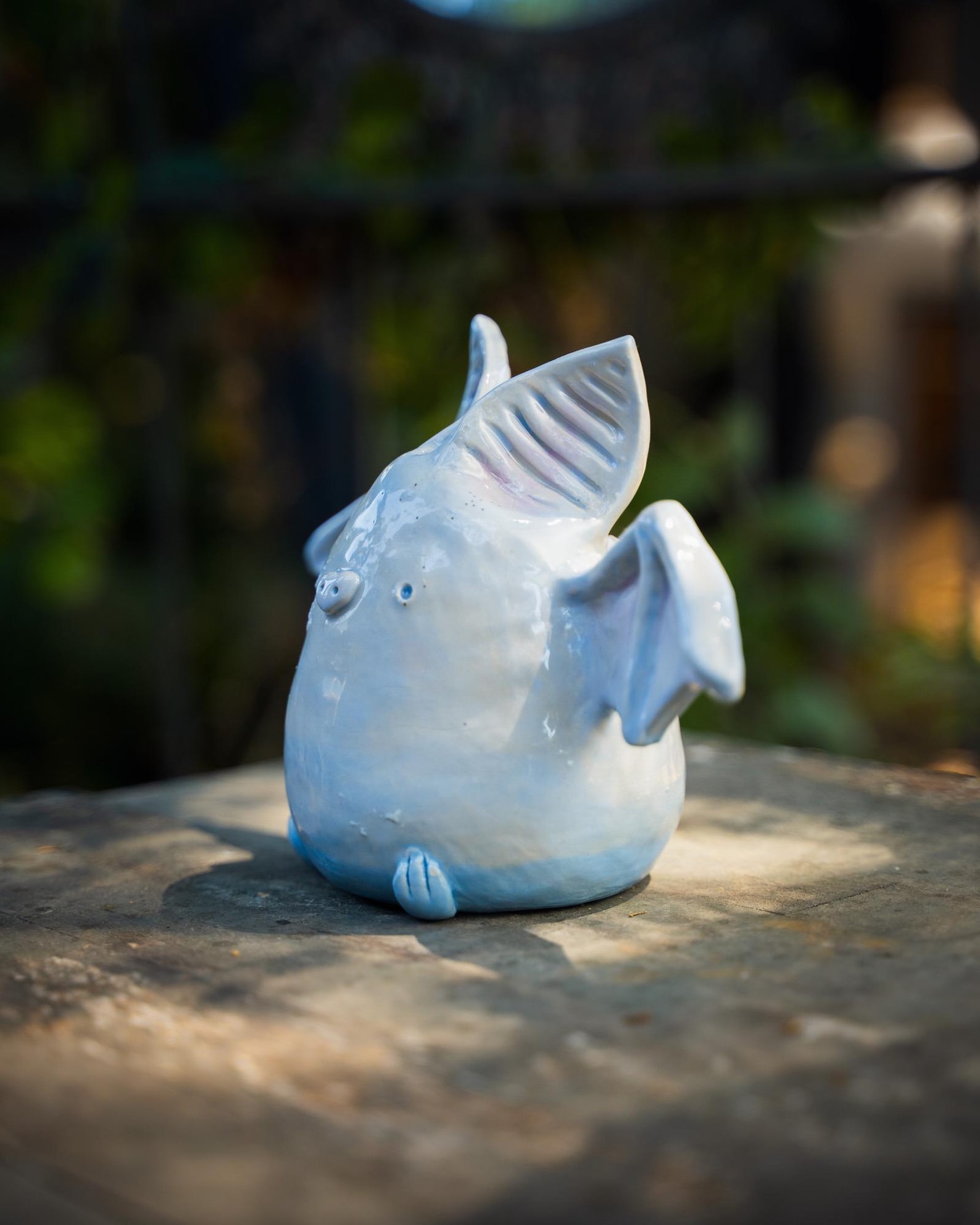 Baby Blue Bat Ceramic Planter! - Etsy